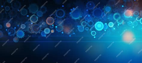 Premium Ai Image Innovation Computer Data Cogs Technology Banner