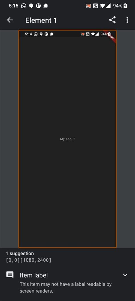Screen Readers Accessibility Scanner Issue No Readable Label For Flutter Apps Stack Overflow