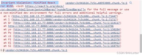 React Invariant Violation: Minified React error #130_uncaught invariant ...