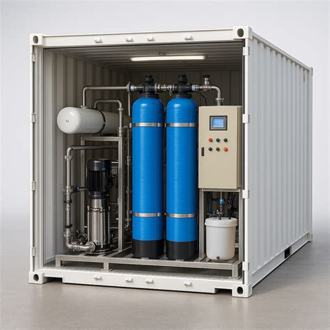 Containerized Reverse Osmosis Dual Stage Ro System For High Tds
