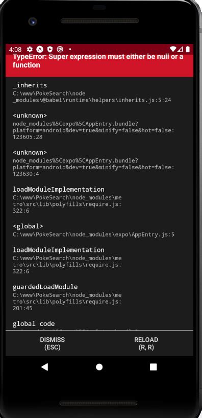 Android Why Am I Getting Typeerror Super Expression Must Either Be