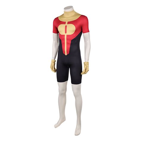Invincible Oliver Grayson Red Jumpsuit Cosplay Costume Outfit Hallowee
