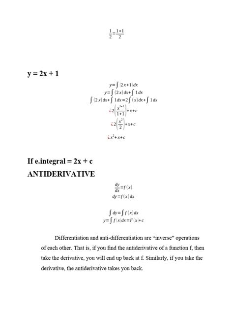 Lesson 1 Antidifferentiation Pdf Mathematical Logic Mathematical