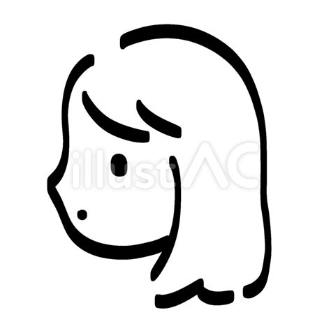 アイコン。横顔イラスト No 2392902｜無料イラスト・フリー素材なら「イラストac」