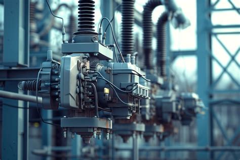 Premium Photo Electrification Of High Voltage Substations With