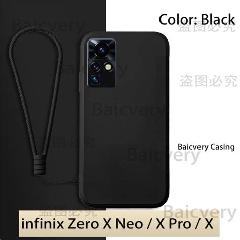 Infinix ZERO X NEO Case Liquid Silicone Casing Infinix Zero X Pro X Cover With Lanyard Handle