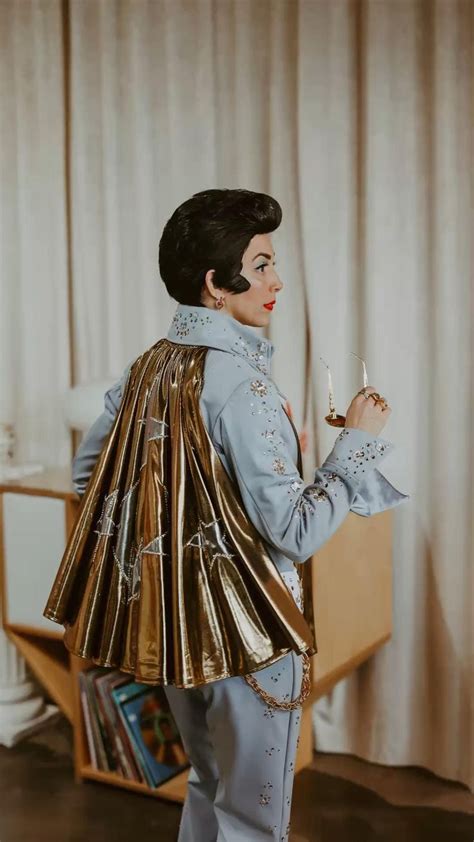 Female Elvis Impersonator At Sure Thing Chapel In Las Vegas Nevada