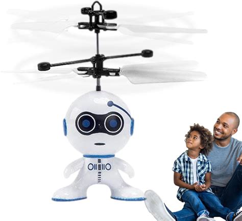 Aallyn Induction Flying Robot Remote Control Helicopter Rc Flying Robot Flying Toys Usb