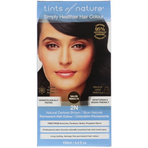 Tints Of Nature Permanent Hair Color Natural Darkest Brown 2n 4 4 Fl Oz