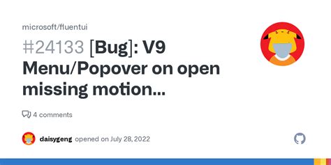 Bug V9 Menupopover On Open Missing Motion Transition · Issue 24133 · Microsoftfluentui