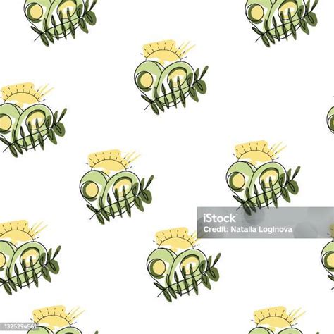 패턴 끝없는 드로잉 여름 일러스트의 선형 추상적 인 손 그리기 열대 식물 태양 여름팔레트의 분기 아보카도 가냘픈에 대한 스톡 벡터 아트 및 기타 이미지 Istock