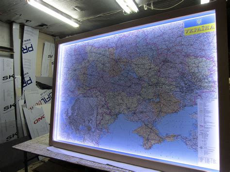 Изготовление географических настенных карт под заказ | Світ проектів