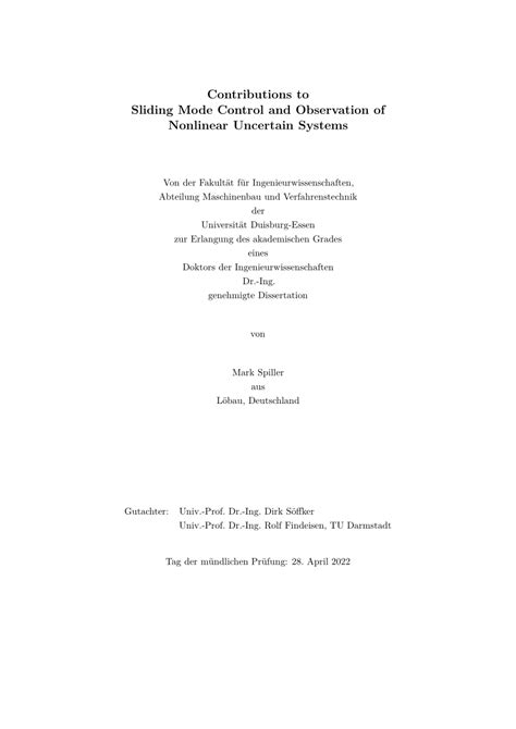 pdf contributions to sliding mode control and observation of