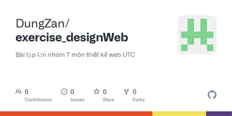github dungzan exercise designweb bài tập lớn nhóm 7 môn thiết kế
