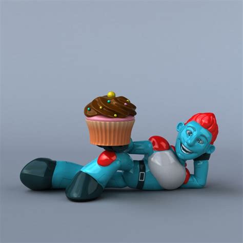 Premium Photo Red Robot 3d Illustration