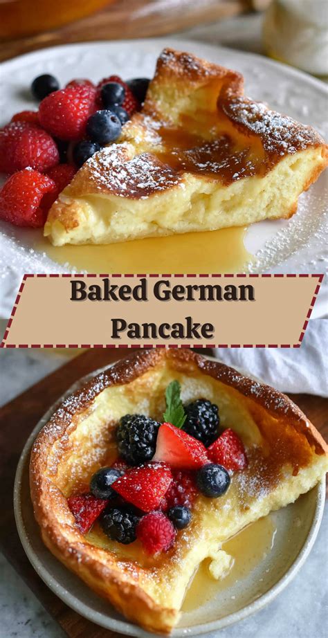 Baked German Pancake Easy Puffy Oven Pancake Recipe German Pancake