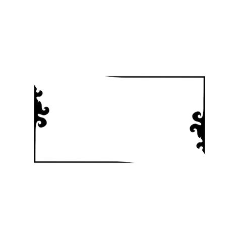 Premium Vector Floral Rectangular Frame Vector Illustration