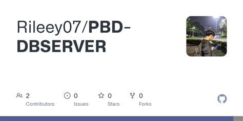 GitHub Rileey PBD DBSERVER