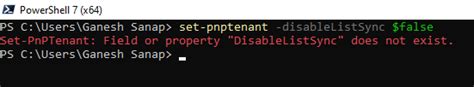 Bug ` Disablelistsync` Parameter Of `set Pnptenant` Cmdlet Not Working · Issue 3371 · Pnp