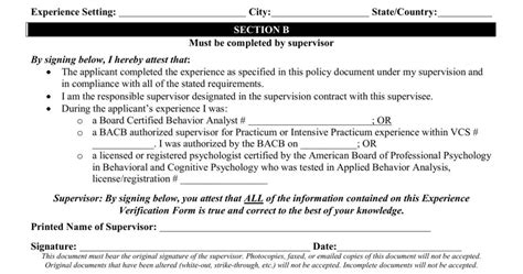 Bacb Experience Form ≡ Fill Out Printable Pdf Forms Online