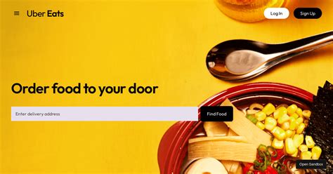 Ubereats Codesandbox