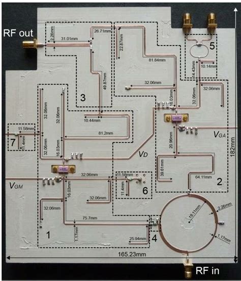 Asymmetrical Two Way Doherty Amplifier All Dimensions Are In Millimeters Download Scientific