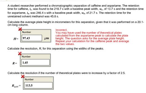 Solved Estimate How Many Theoretical Plates Are Needed To Cheggcom