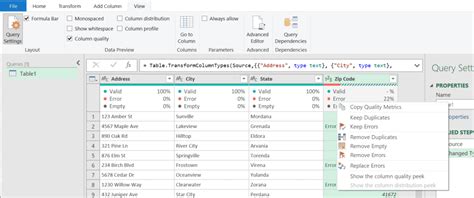 How To Identify Replace Or Remove Errors In Excel Power Query