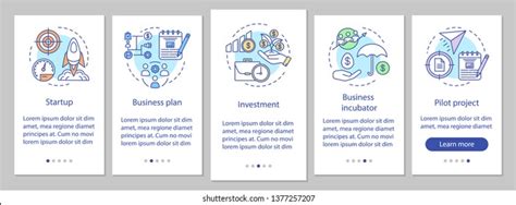 Industries Onboarding Mobile App Page Screen Stock Vector Royalty Free 1466833106 Shutterstock