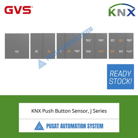 Jual KNX Push Button Sensor J Series Gang Grey Kota Bandung Pusatautomationsystem