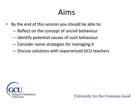 Managing Classroom Behaviour Pptx Educational Assessment Education