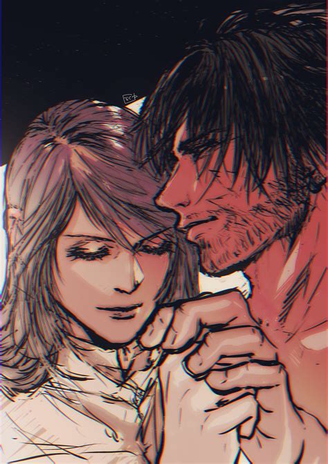 Clive Rosfield And Jill Warrick Final Fantasy And 1 More Drawn By
