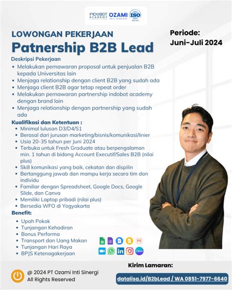Lowongan Kerja Patnership B2b Lead Di Indobot Academy Lokerjogja Id