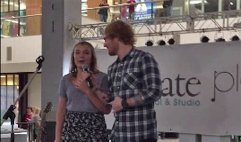 Ed Sheeran Sings With Fan Sydney Bourbeau In Edmonton Canada Music Entertainment Uk