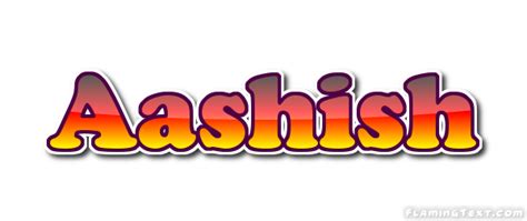 Aashish Logo Free Name Design Tool From Flaming Text