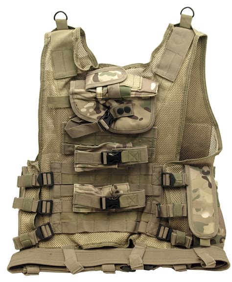 Mesh Tactical Vest Multicam Camo