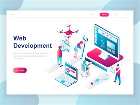 Premium Vector Modern Flat Design Concept Of Software Development