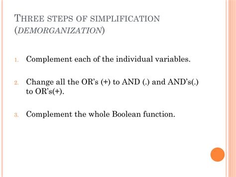 PPT RULES OF BOOLEAN ALGEBRA PowerPoint Presentation Free Download ID