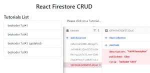 React Firestore CRUD App Example Firebase Cloud Firestore BezKoder