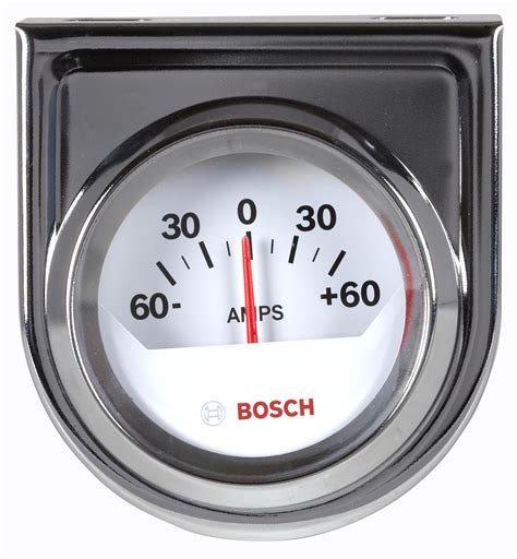 Bosch Style Line 2 Ammeter Gauge White Face Fst 8204