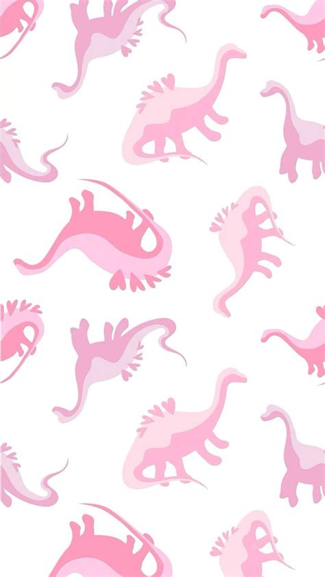 Cute Pink Dinosaur Wallpaper Dino Wallpapers Aesthetic Pink Dinosaur