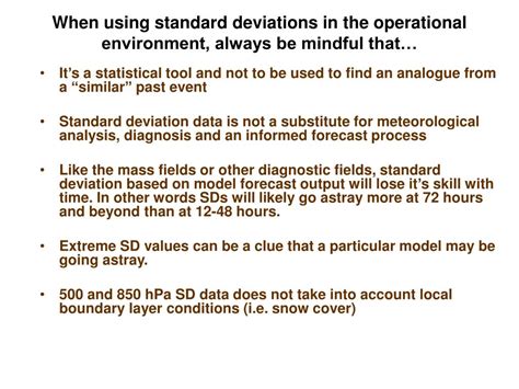 Ppt Using Standard Deviation Data In Operational Forecasting Powerpoint Presentation Id 6401274