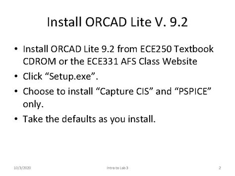 lab 3 introduction orcad schematic symbols hardware timer