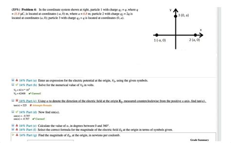 Solved у 33 Problem 4 In The Coordinate System Shown