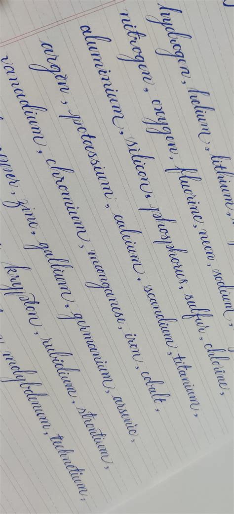 Elements R PenmanshipPorn