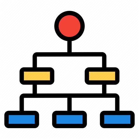 Hierarchy Structure Diagram Scheme Flowchart Icon Download On Iconfinder