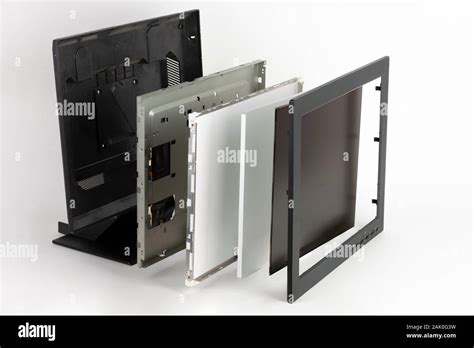 Several Parts Of Lcd Monitor Plastic Frame Panel Consists Of