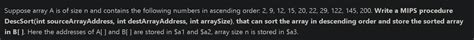 Solved Suppose Array A Is Of Size N And Contains The Chegg