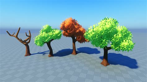Low Poly Stylized Trees Nature Pack 1 Clearly Development