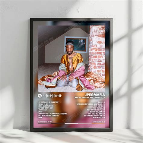 Jpegmafia All My Heroes Are Cornballs Album Cover Poster That Gig